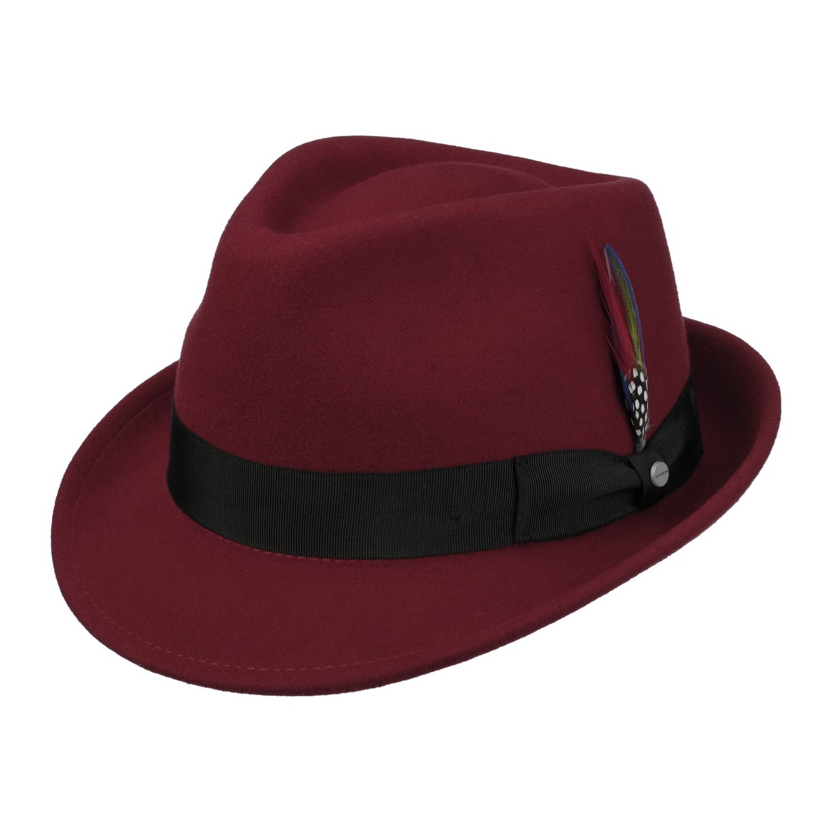 Hut Trilby Filz Wolle Elkader Rot - Stetson Reference : 18336 ...