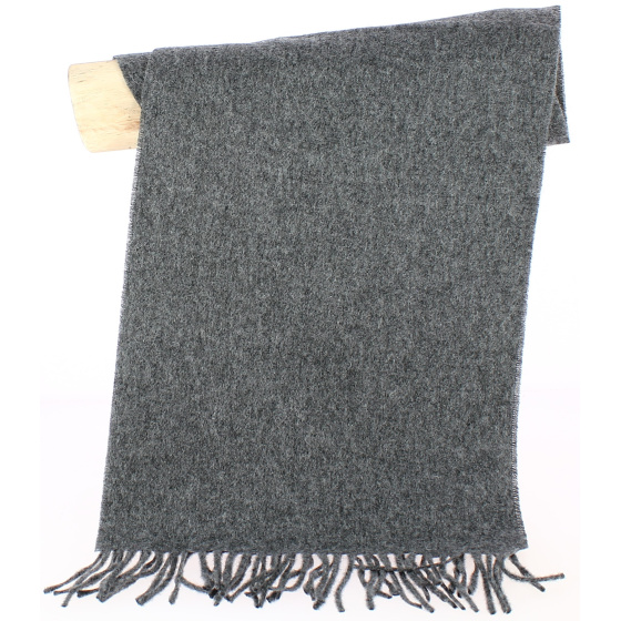 Grey Wool Scarf - Traclet Reference : 20561| Chapellerie Traclet