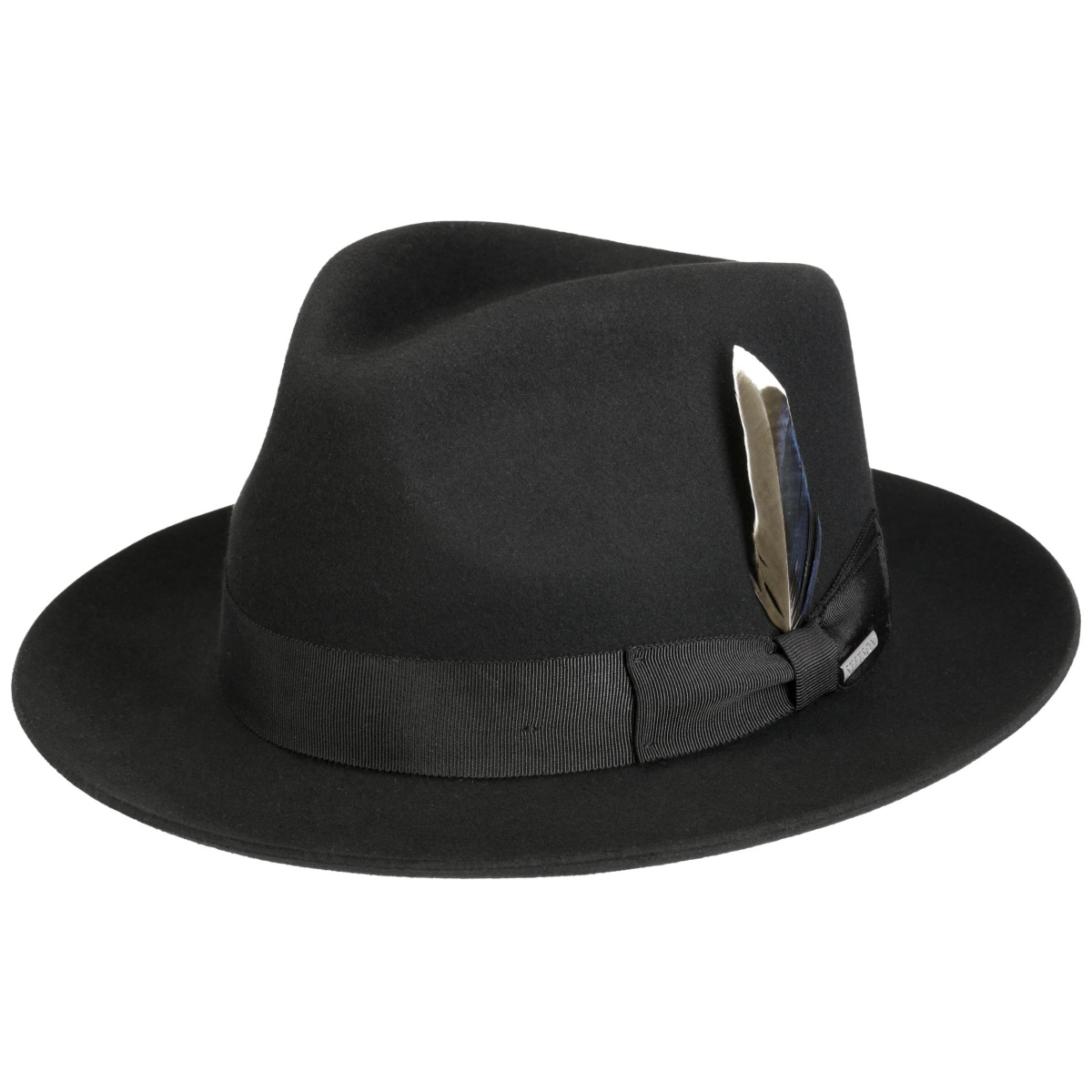 The Lincoln Wool & Cashmere Fedora Hat Black - Stetson Reference ...