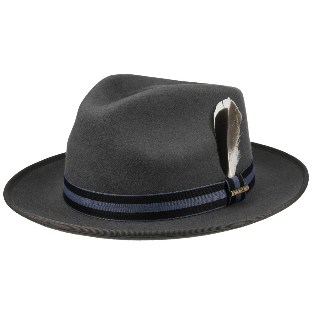 Fedora Hat Cognac Wool Felt - Stetson Reference : 18338 | Chapellerie ...