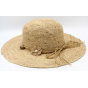 Marguerite Natural Raffia Wide-Brim Hat - Traclet Reference: 23870 ...